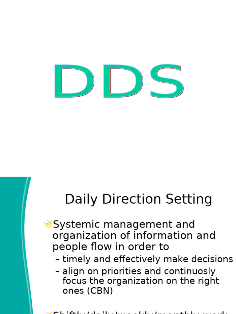 Daily Direction Setting Theory Oct 2009 | PDF
