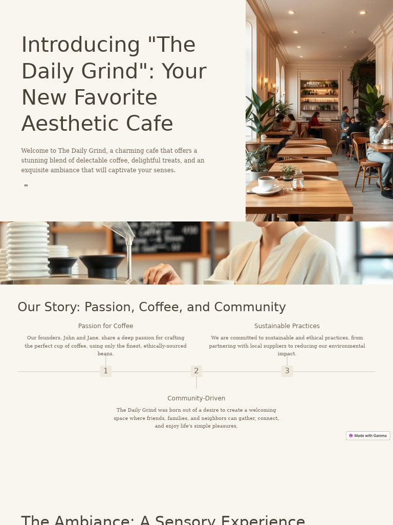 Introducing The Daily Grind Your New Favorite Aesthetic Cafe | PDF