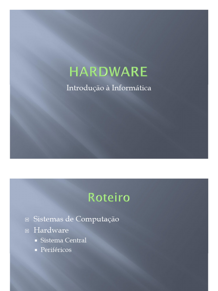 Introdução À Informática Introdução À Informática | PDF