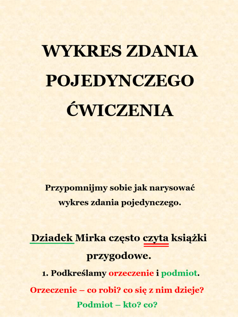 Wykres Zdania Pojedynczego Pdf