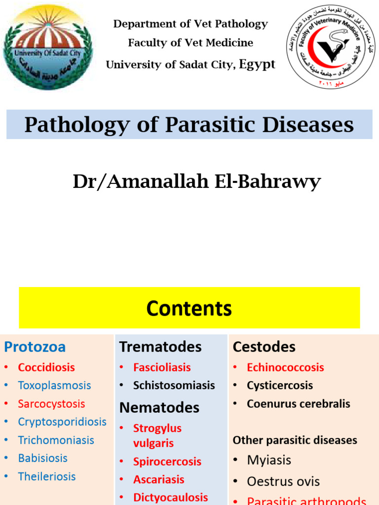 Parasitic Diseases Pathology | PDF