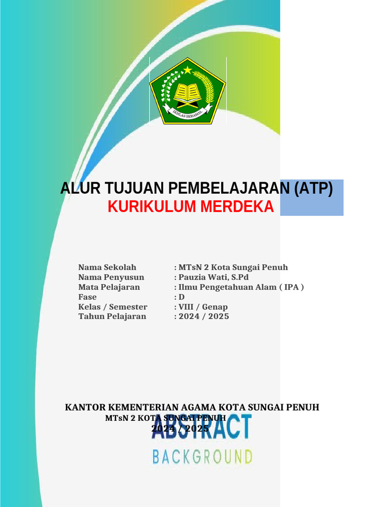 Cover Atp Genap 2024-2025 | PDF
