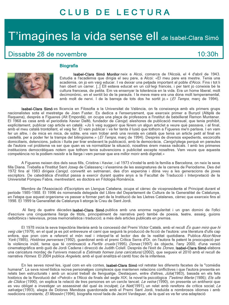 Isabel Clara Simó | PDF