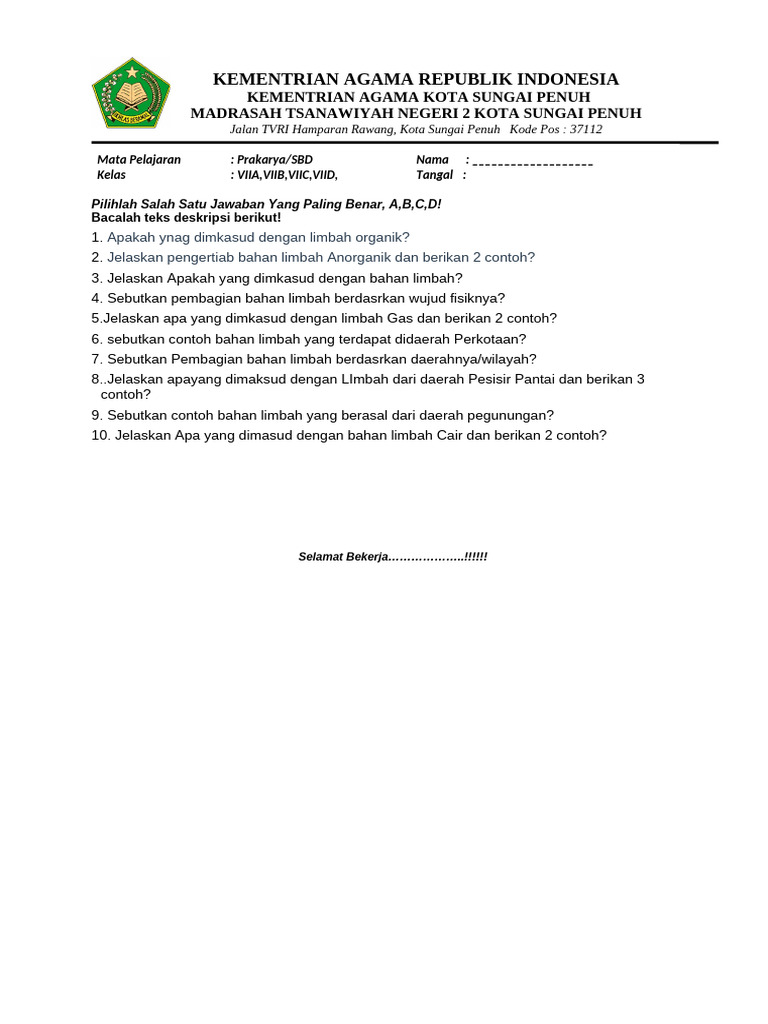 SOAL UJIAN SBD-7_2023-2024 | PDF