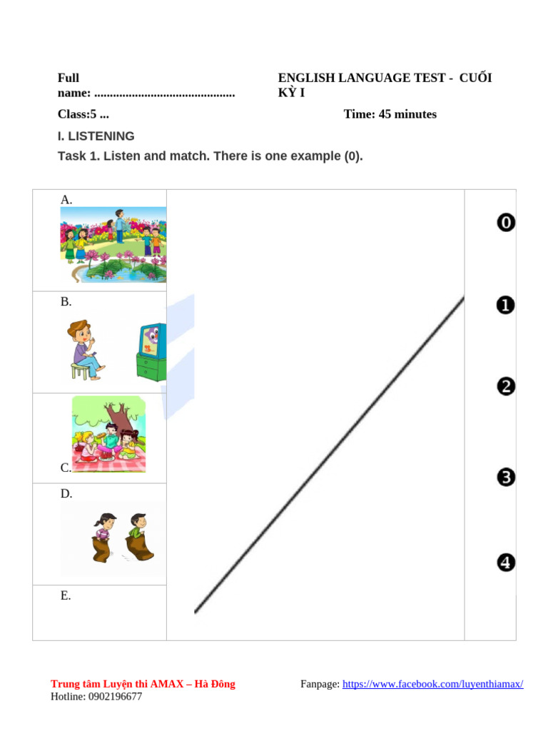 Bai Kiem Tra Cuoi Ki 1 TA 5 | PDF