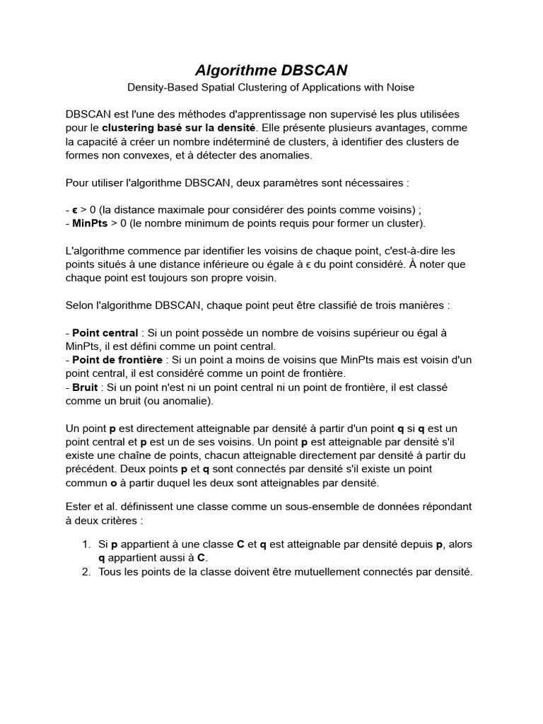 DBSCAN Homework | PDF