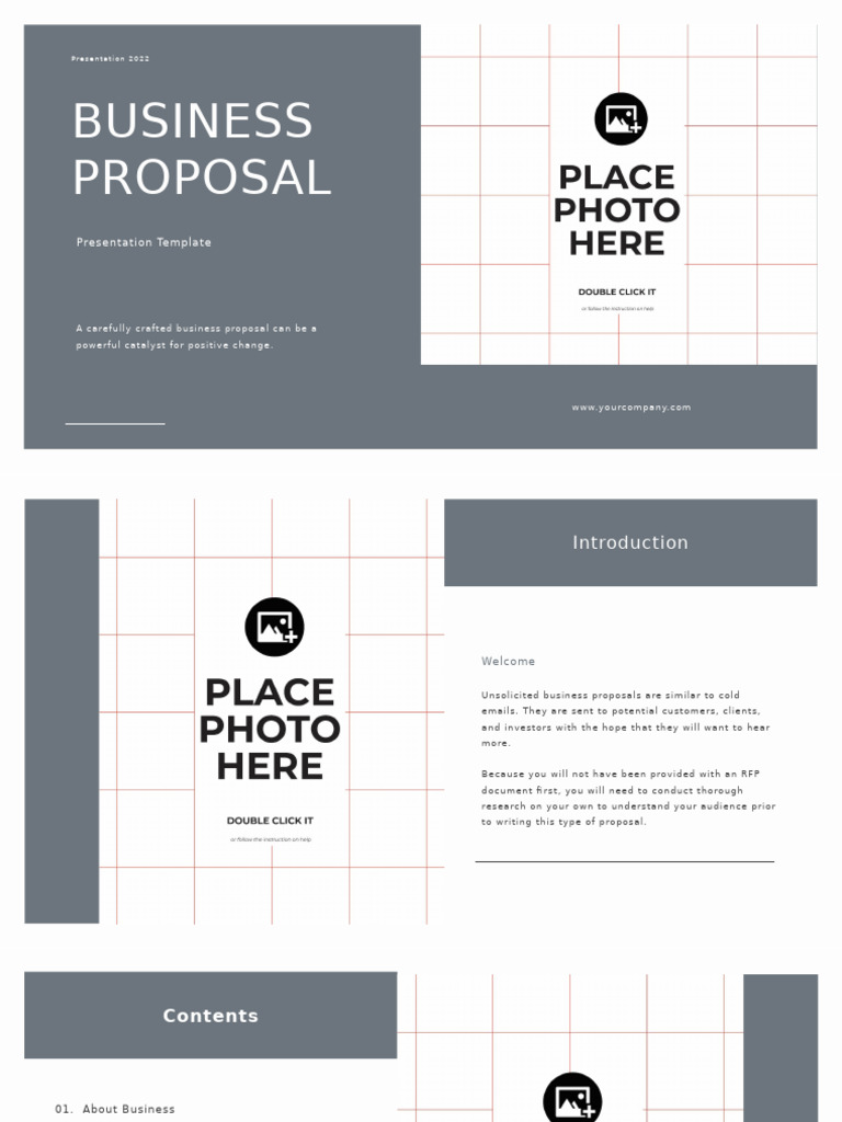 Grey Business Proposal Presentation | PDF
