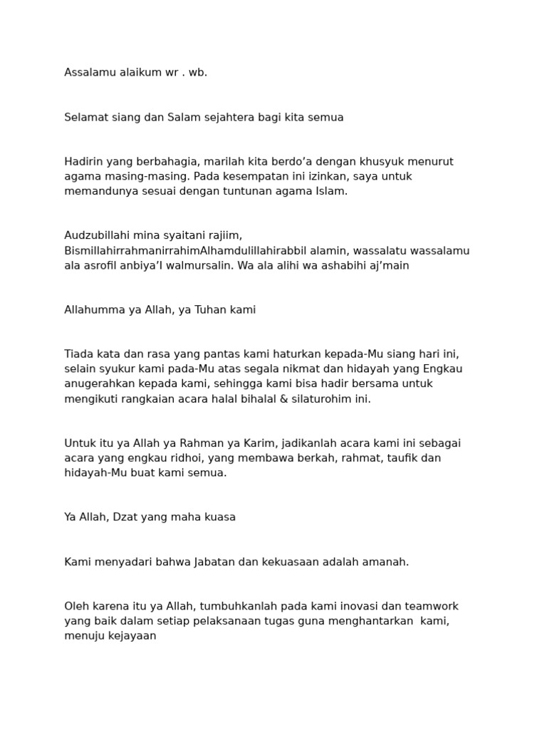 Teks Baca Doa | PDF