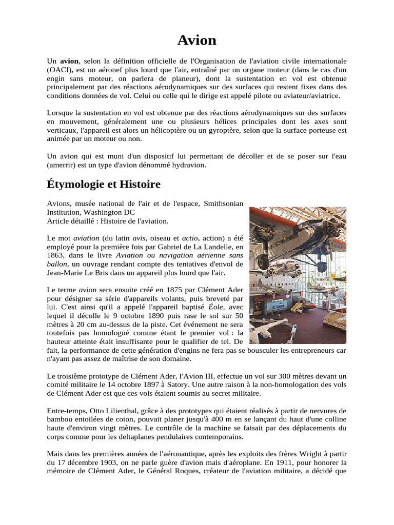 avion | PDF