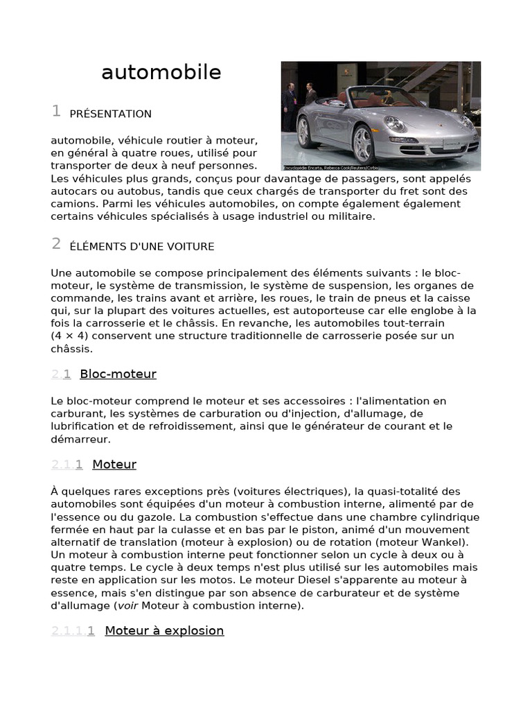 Automobile | PDF