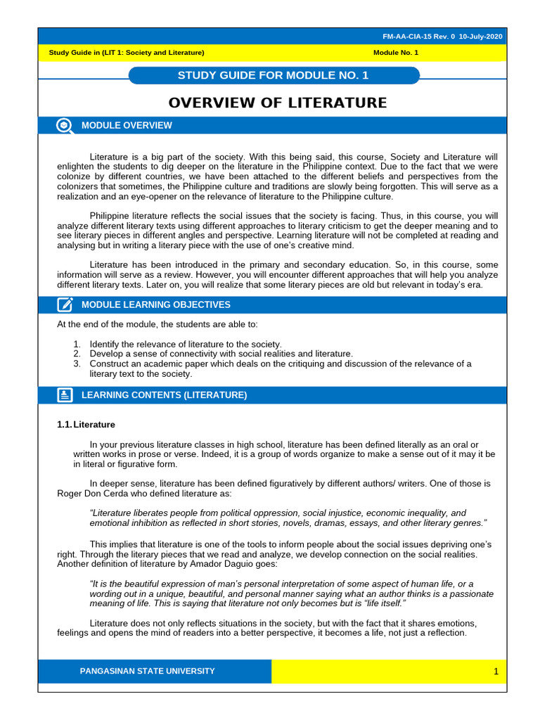 Study-Guide-Module_1 | PDF