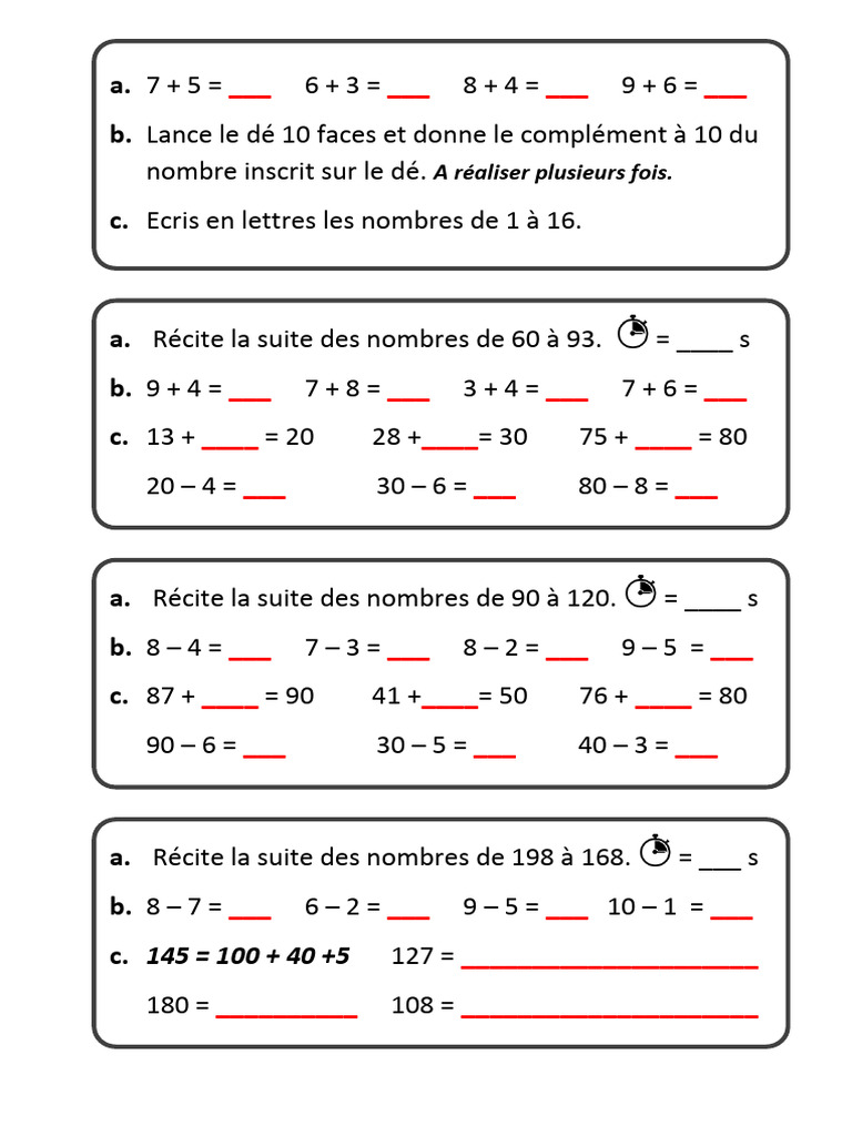 Maths Au CE2 Fichier Maison Période 1 Edmc | PDF