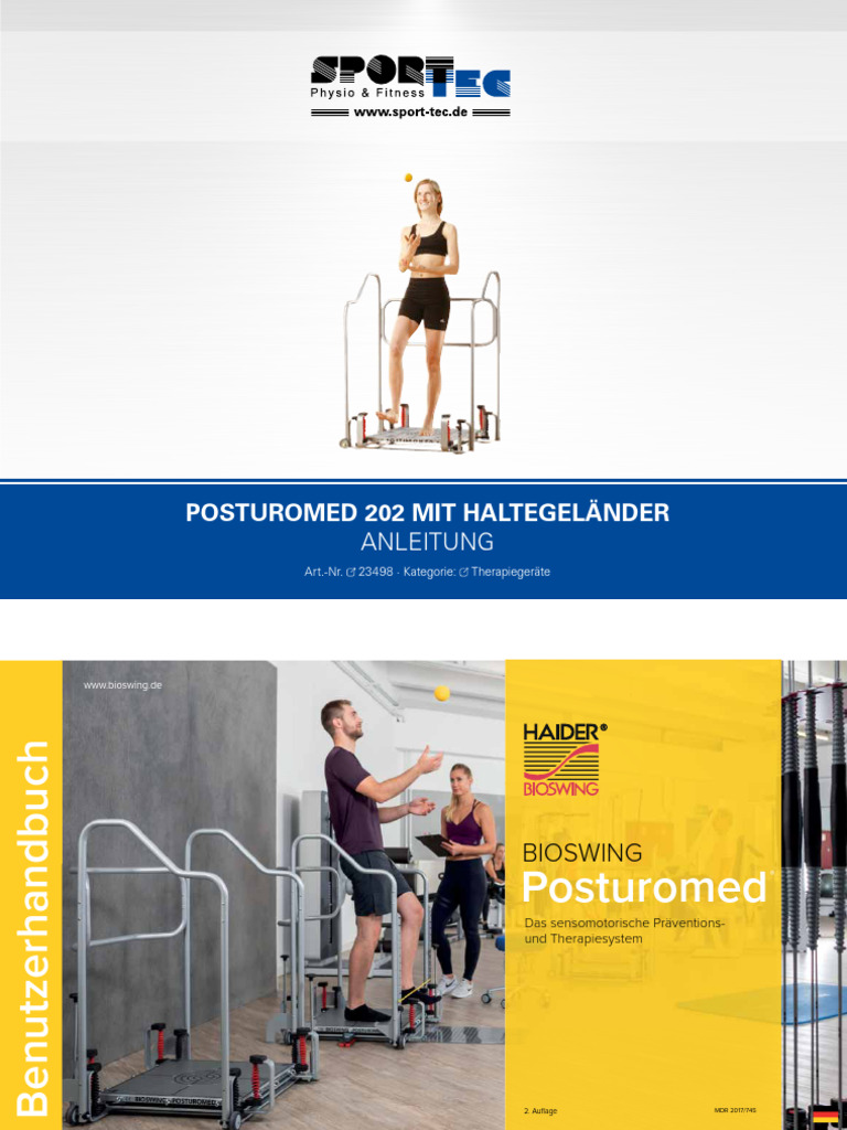 Posturomed 202 Mit Haltegeländer: Anleitung | PDF