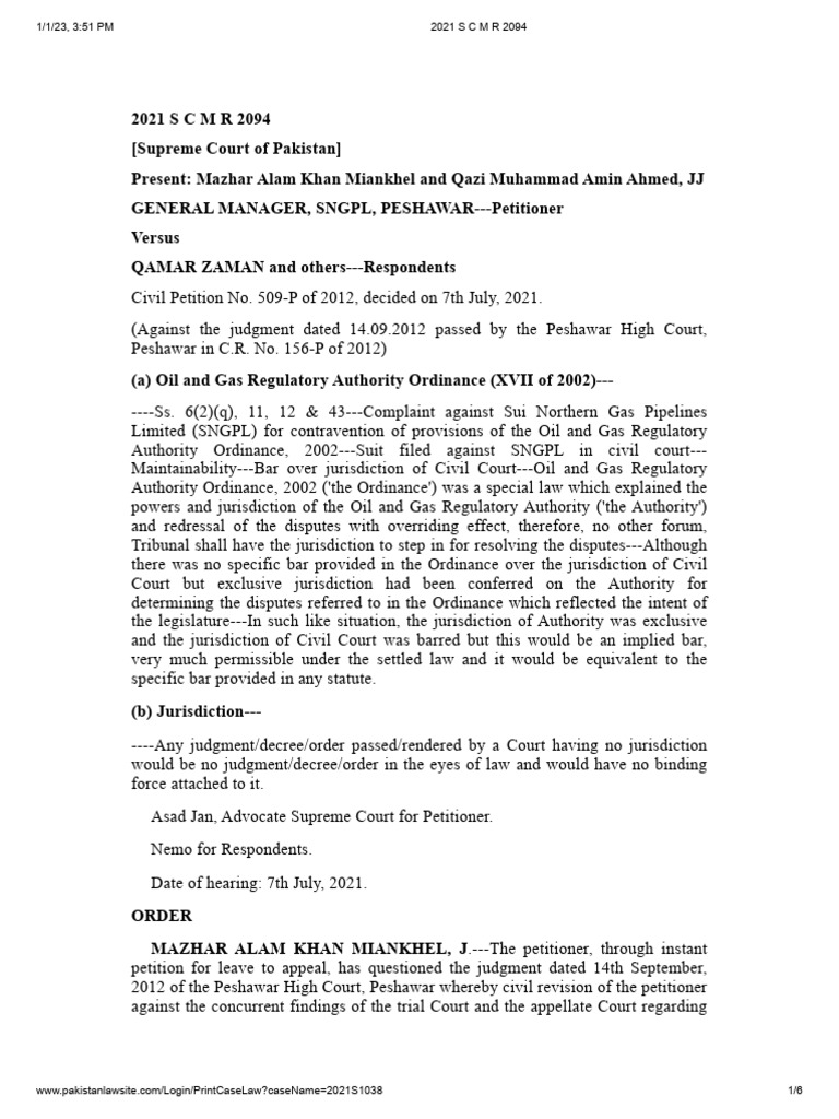 2021 SCMR 2094 28022024 095437pm | PDF