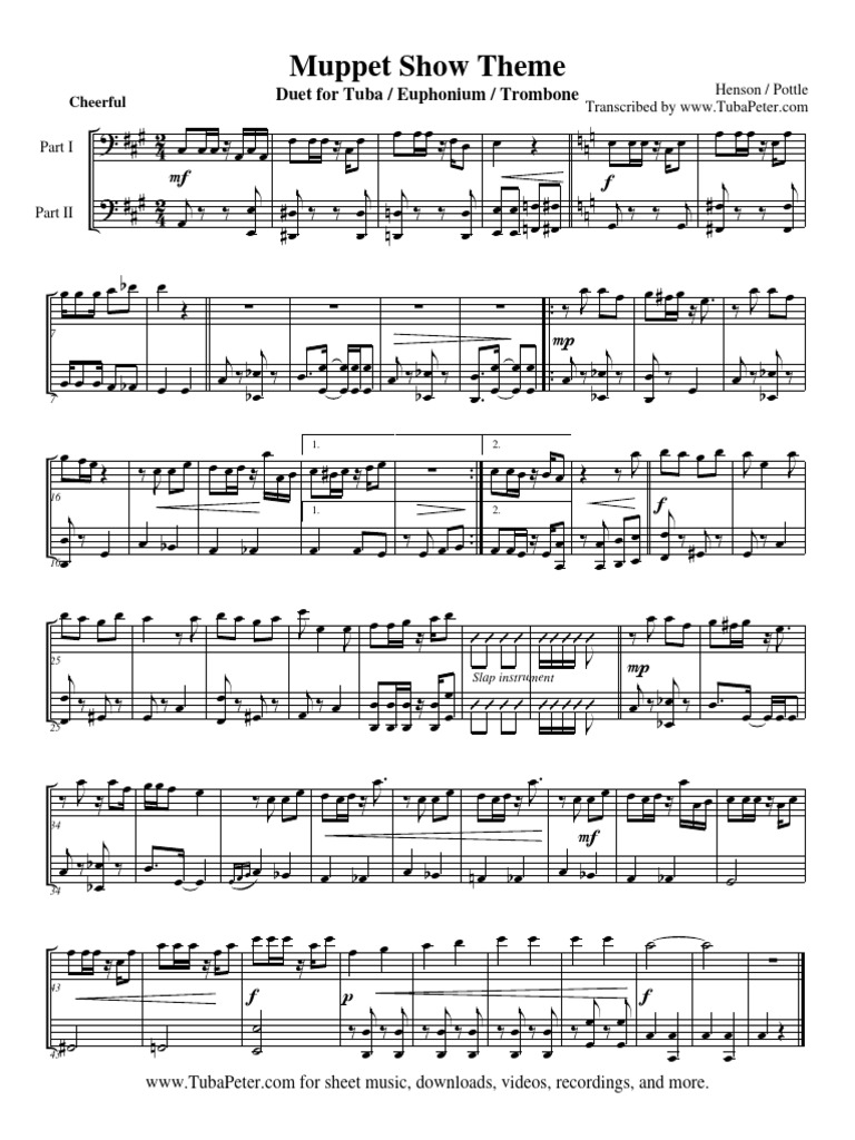 Muppet Show Theme | PDF