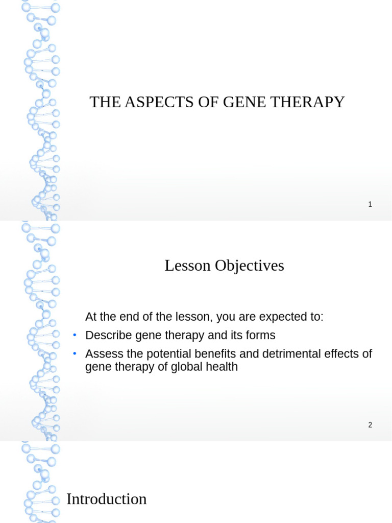 STS Reporting Gene Therapy | PDF