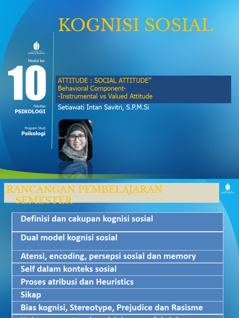 PPT MODUL 10_ATTITUDE_BEHAVIOR.pptx | PDF