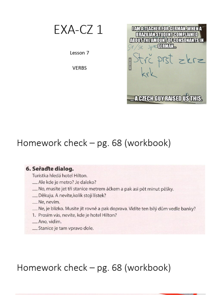 EXA-CZ1 - lesson 7 - Friday | PDF
