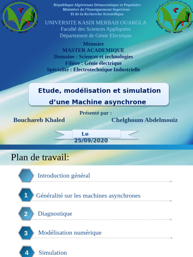 Etude Modélisation Et Simulation Dune Machine Asynchrone | PDF