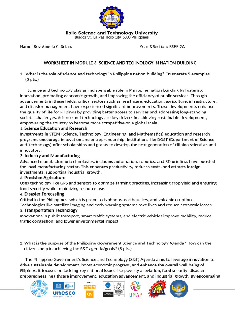 Worksheet On Module 3 Pdf