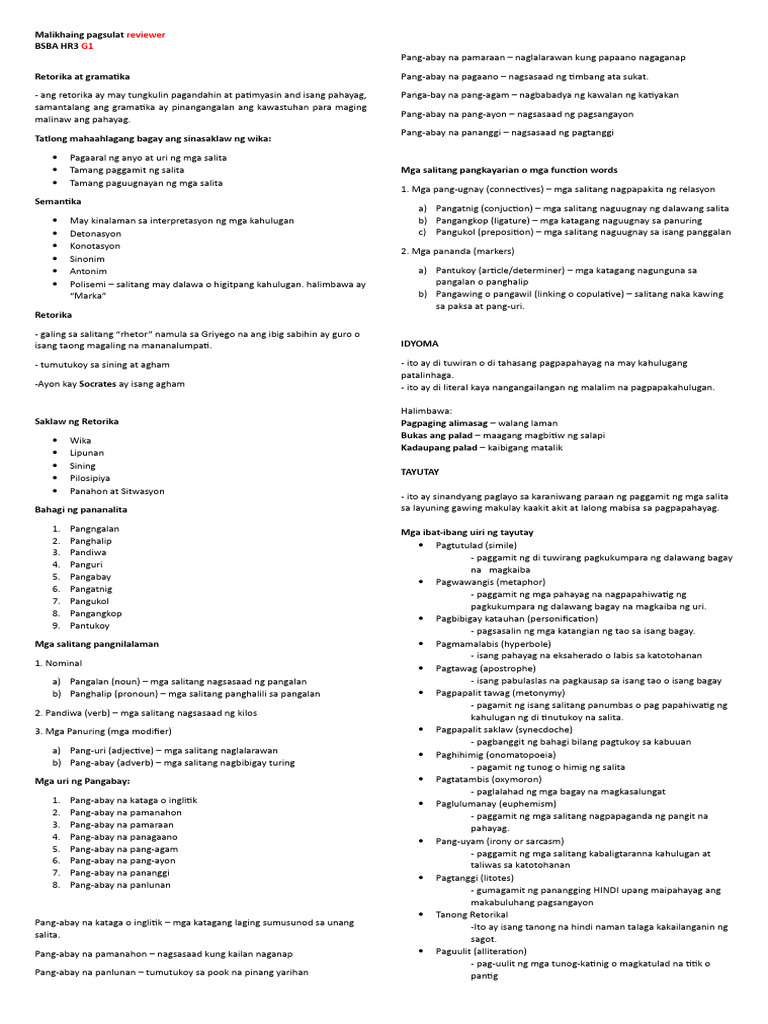 Malikhaing Pagsulat | PDF