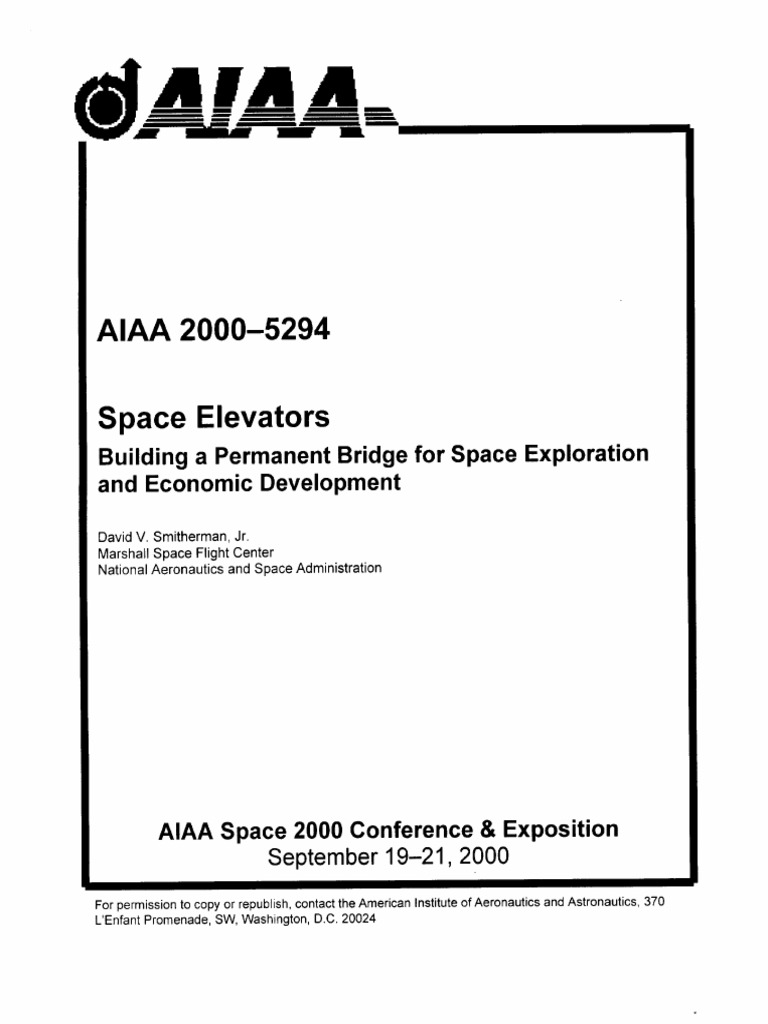 AIAA 2000-5294: Building A Permanent Bridge For Space Exploration and ...