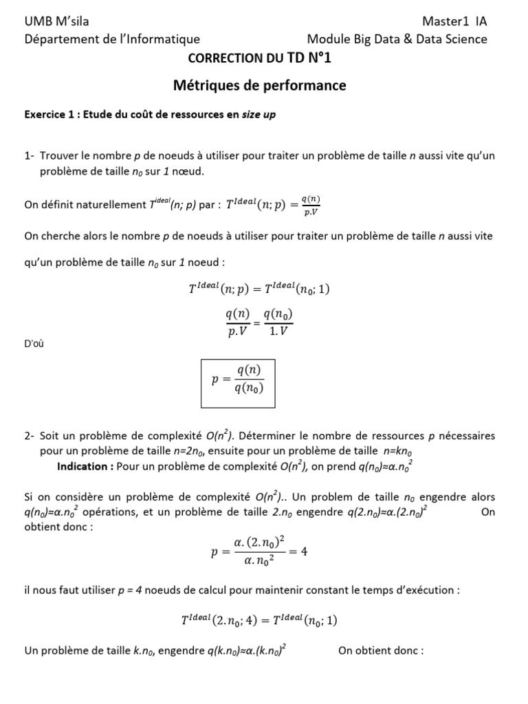 TD1 - Big Data (Correction) | PDF