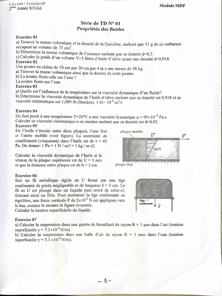 Séries TD MDF | PDF