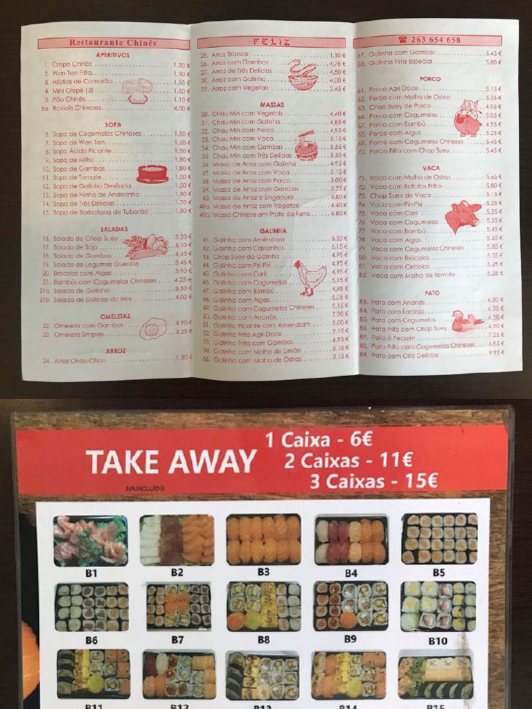 RESTAURANTE CHINES FELIZ Menu | PDF