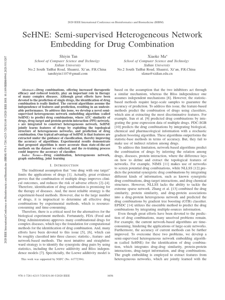 SeHNE_Semi-supervised_Heterogeneous_Network_Embedding_for_Drug_Combination | PDF