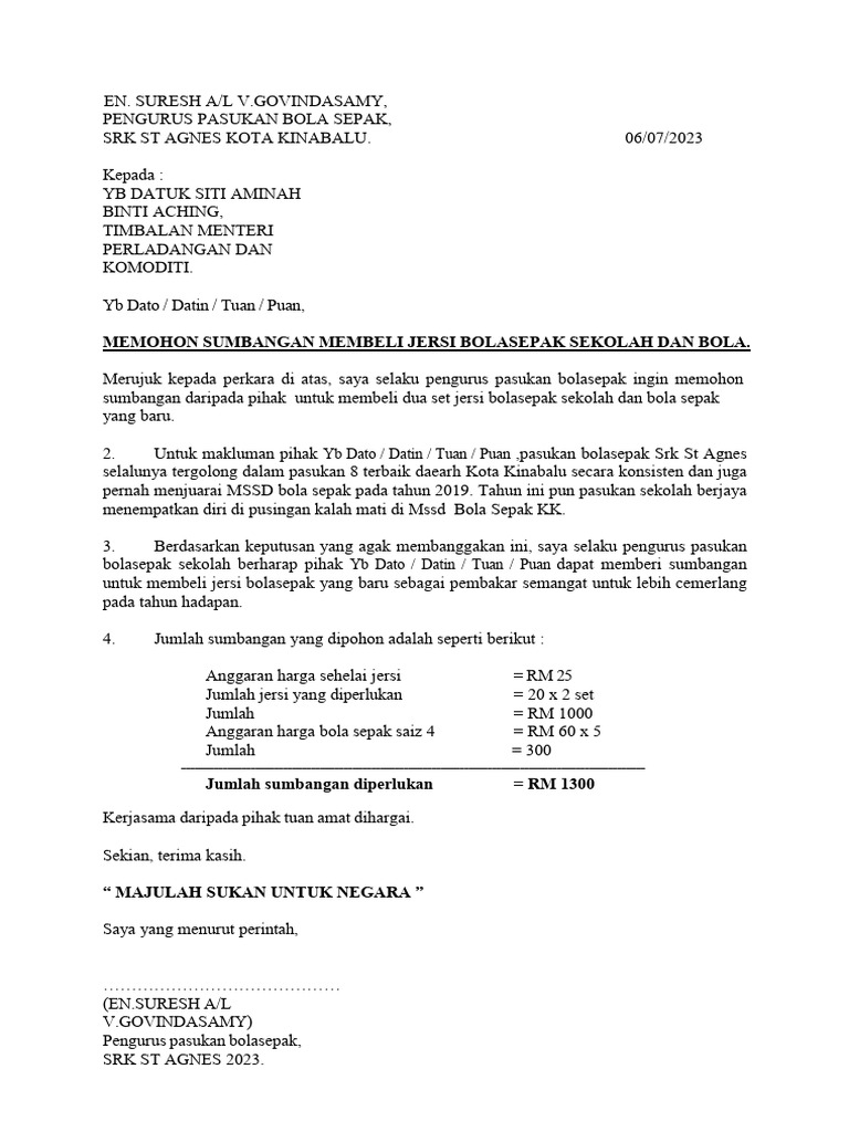 surat-mohon-sumbangan-jersi-bolasepak | PDF