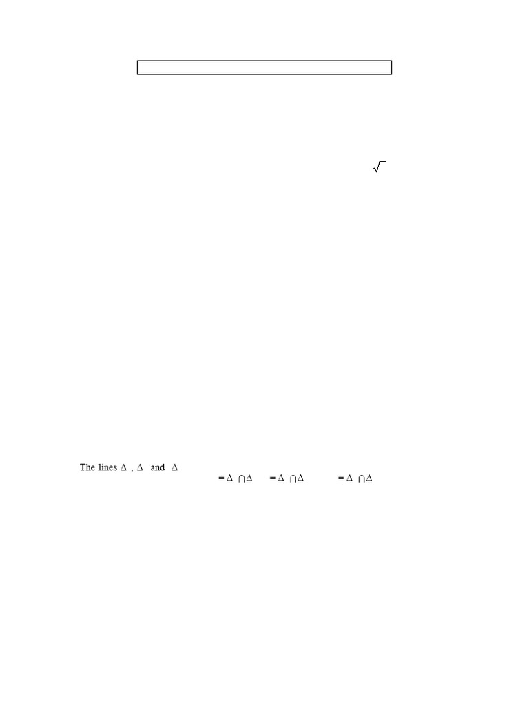 Coordinate geometry problems | PDF