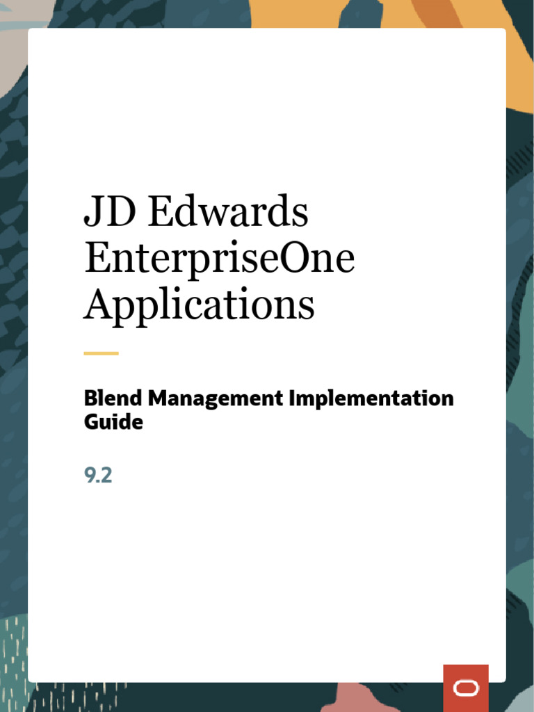 Blend Management Implementation Guide | PDF