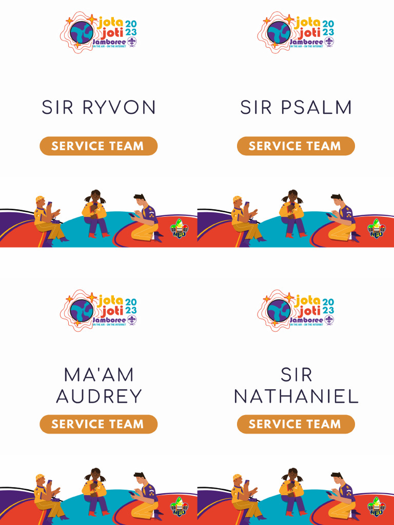 Service Team Id Template Layout (Short Bond Paper4) | PDF