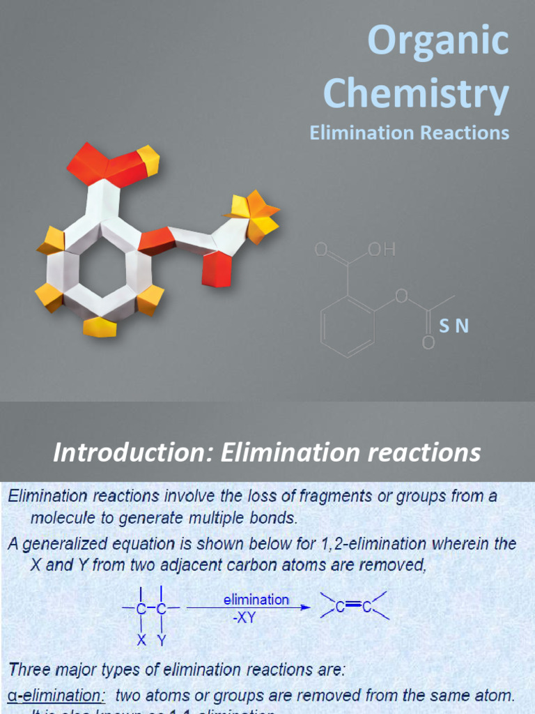 Elimination Reaction 1 | PDF