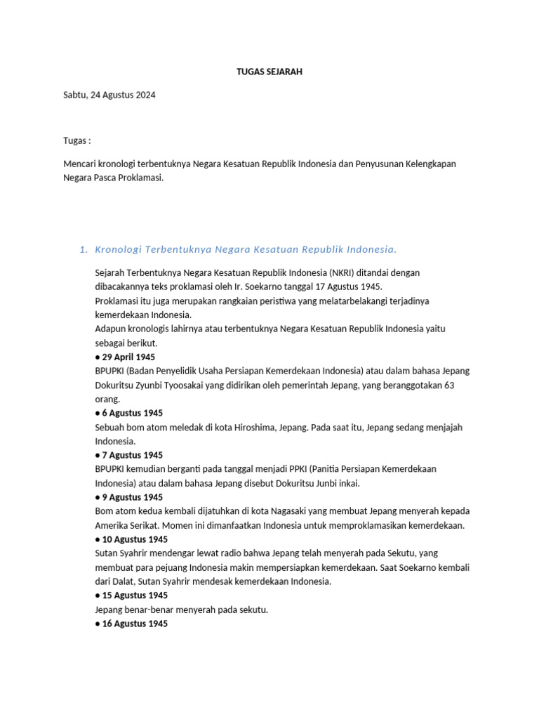 Tugas Sejarah | PDF