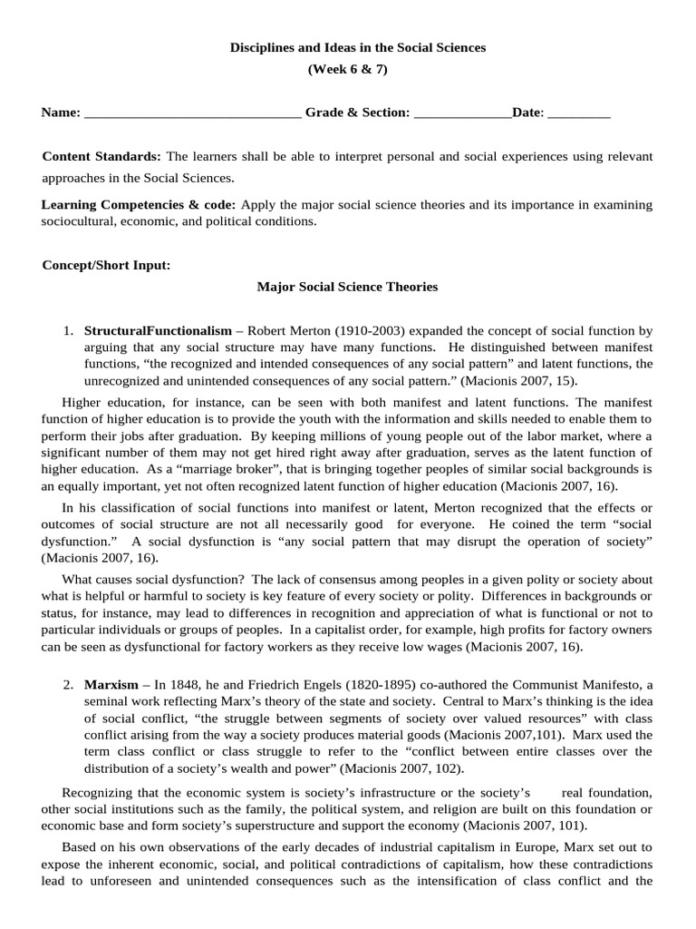 HUM 3 Handouts 6 7 | PDF