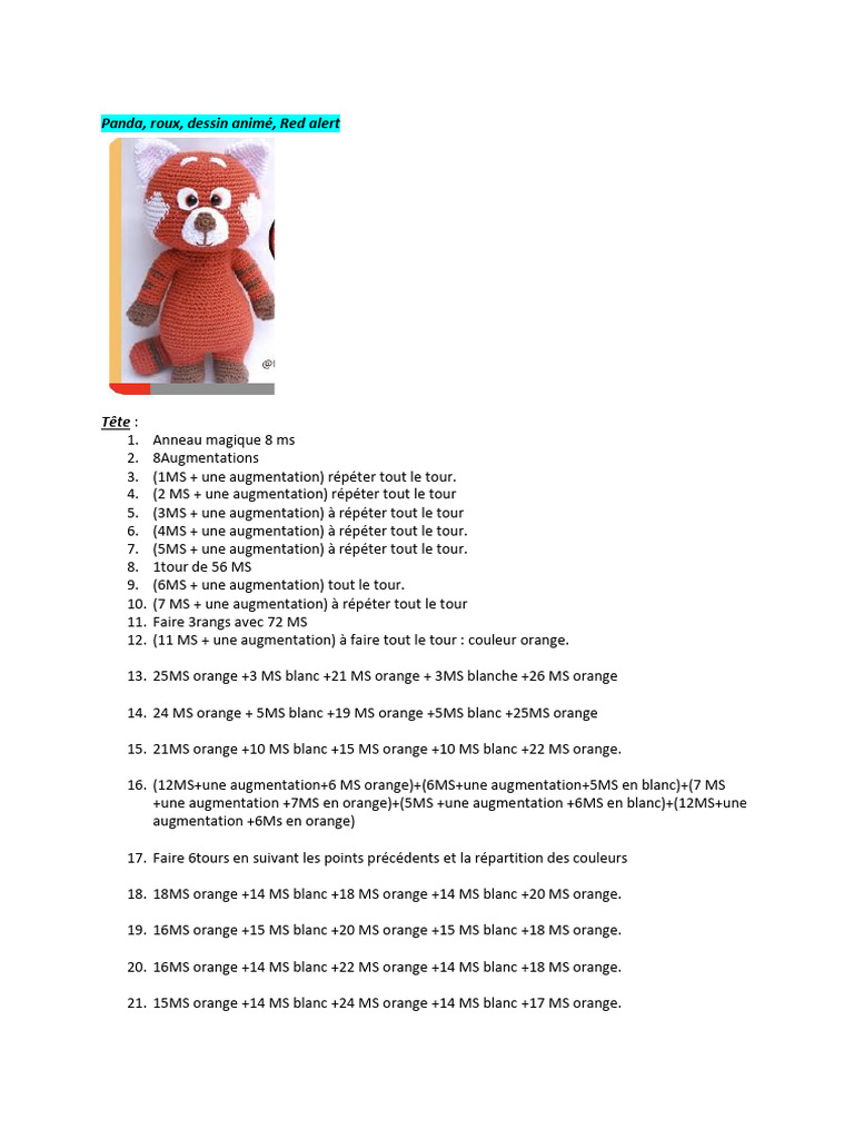 Tuto Panda Roux Red Alert | PDF