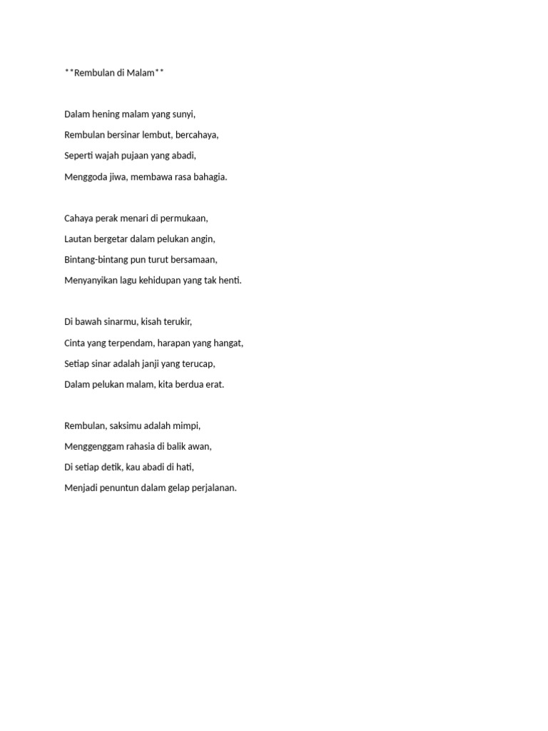 Puisi Rembulan | PDF