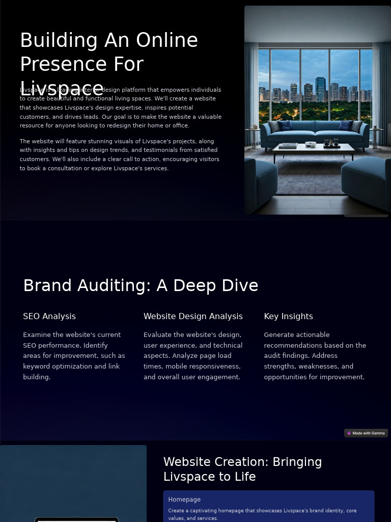 Building-An-Online-Presence-For-Livspace 2 | PDF