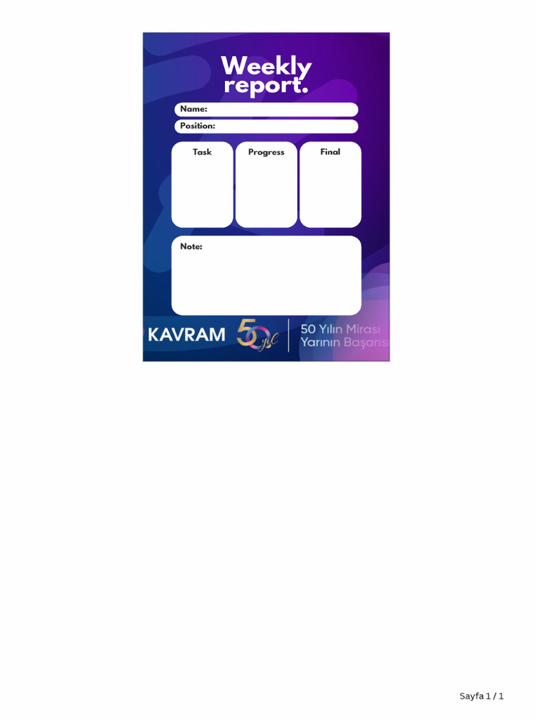 Weekly Reports | PDF