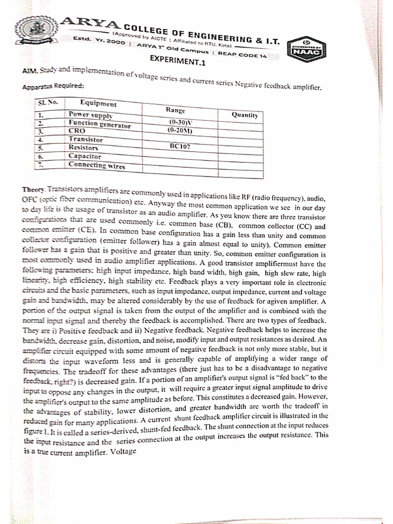 AC Exp 1,2,3,4,5 | PDF