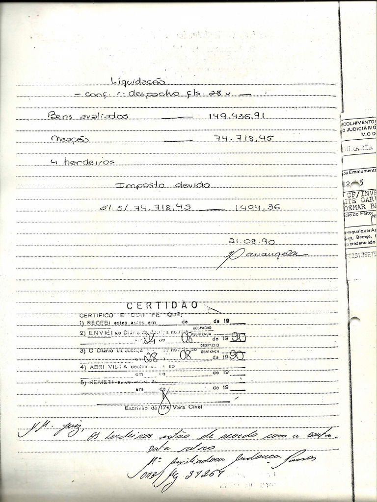 Formal de Partilha PG 10 Verso0001 | PDF