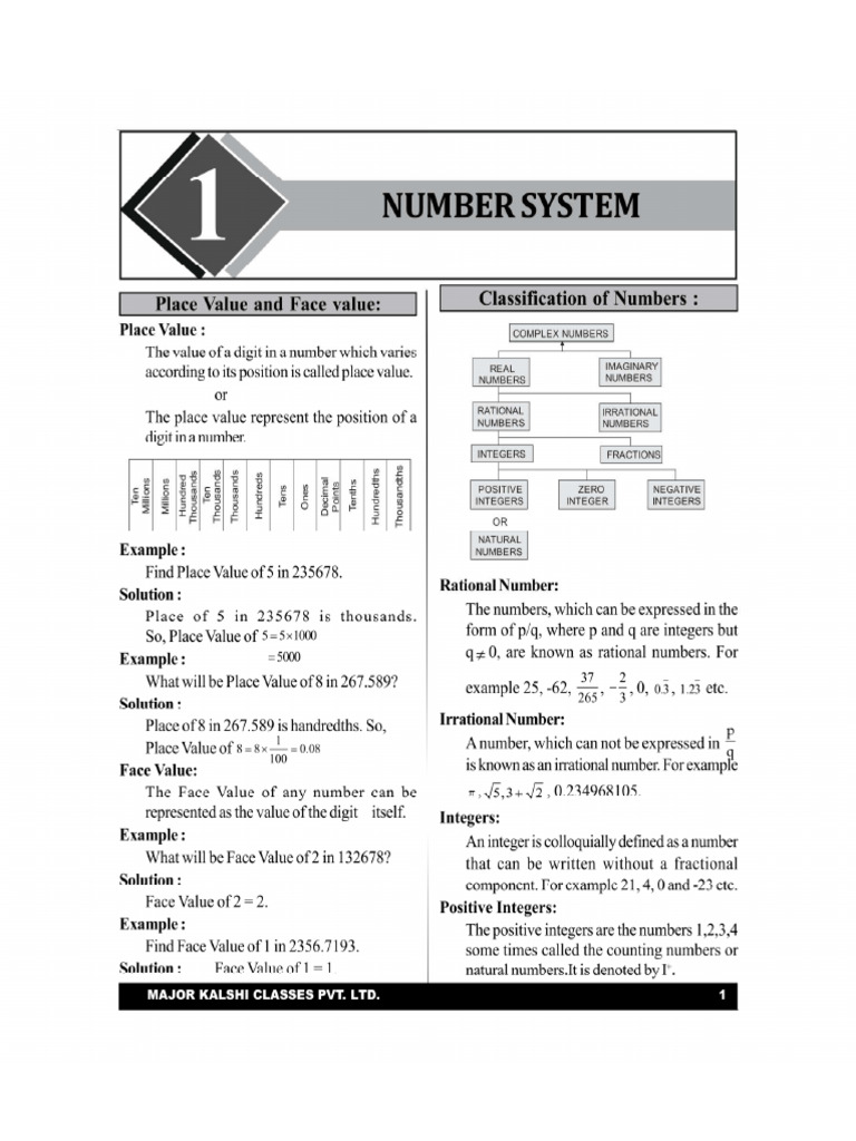 Number System | PDF