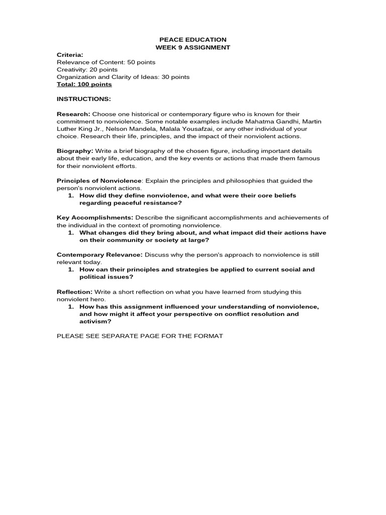 Week9 Assignment | PDF