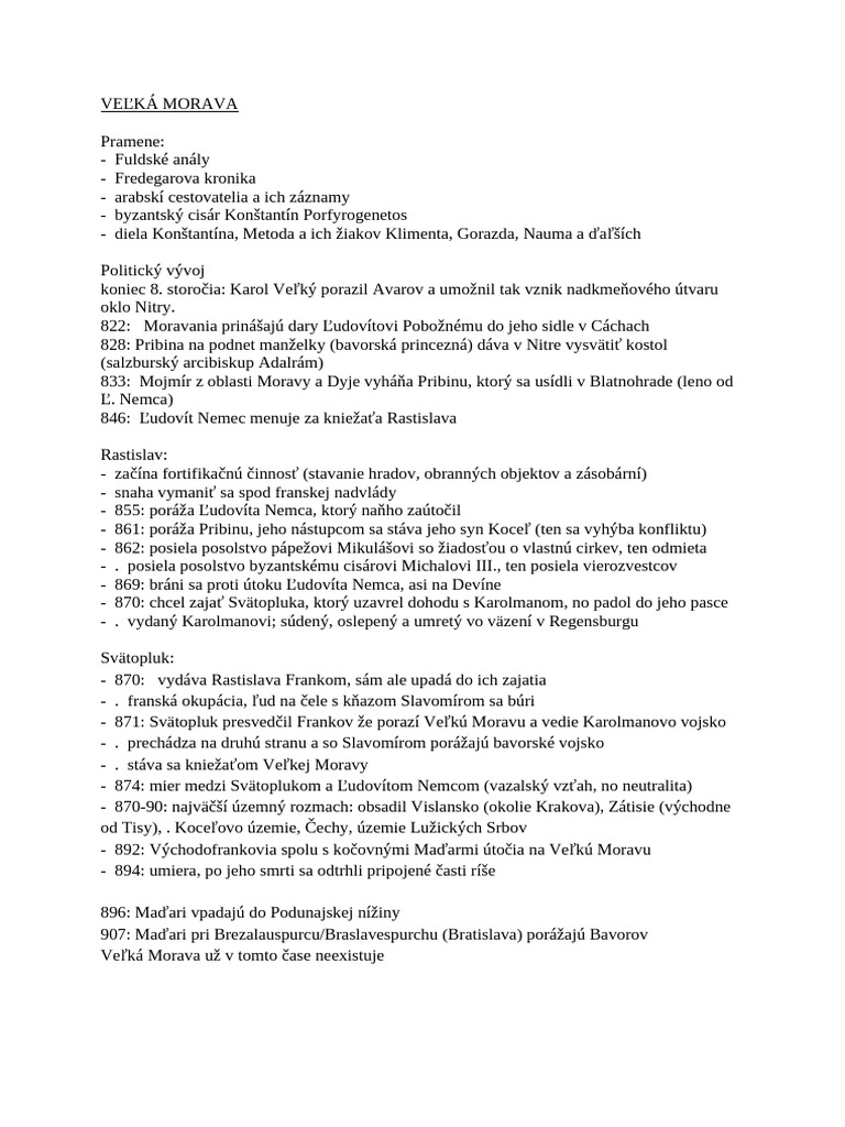 Veľká Morava | PDF