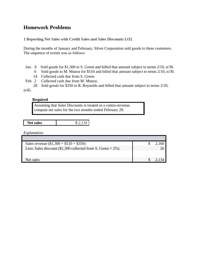 Homework Problems | PDF