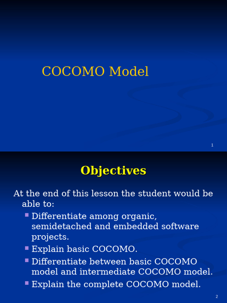Lecture(13-14)COCOMO | PDF