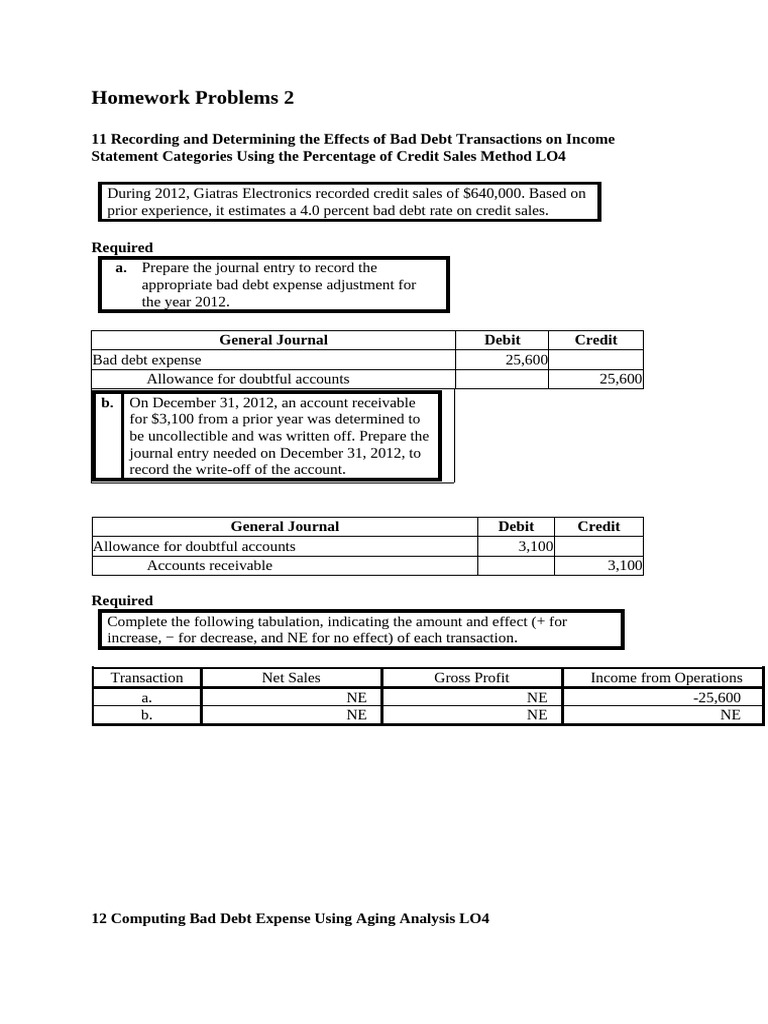 Homework Problems 2 | PDF
