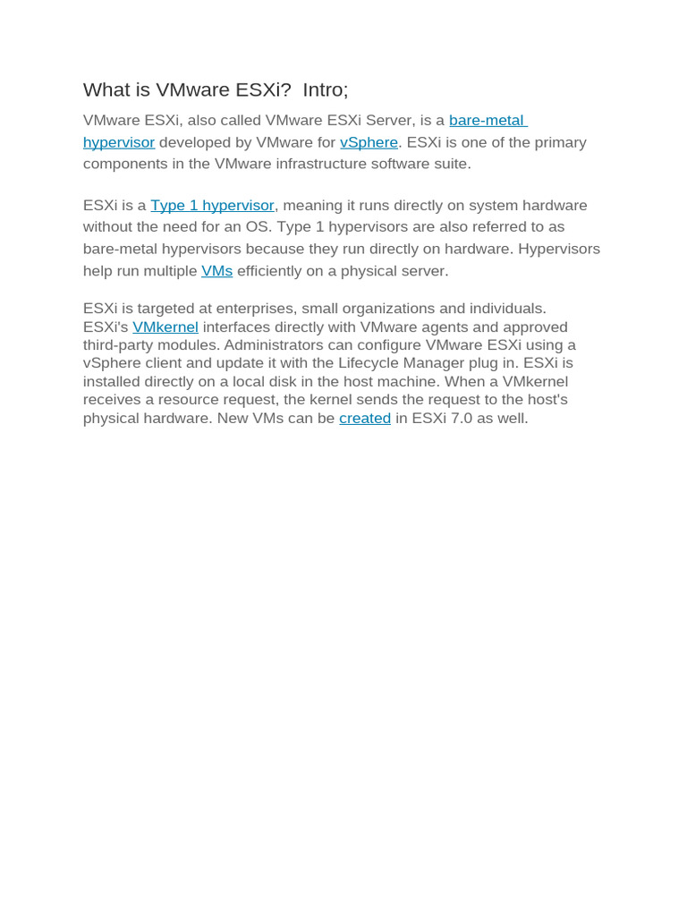ESXi 1 | PDF